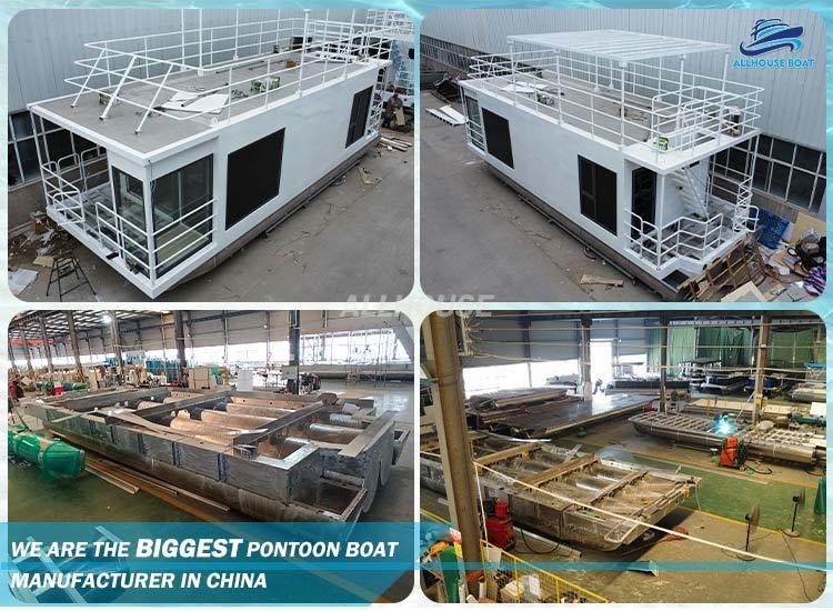 Houseboat exterior side view