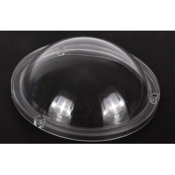 Quality 142MM Diameter High Bay Led Lamp Lens Transparent Plastic PC Cover 91% Tranmittance for sale