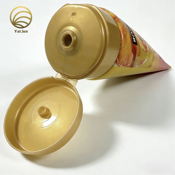 Quality 400g ABL empty round tube packaging with flip top cap for body scrub for sale
