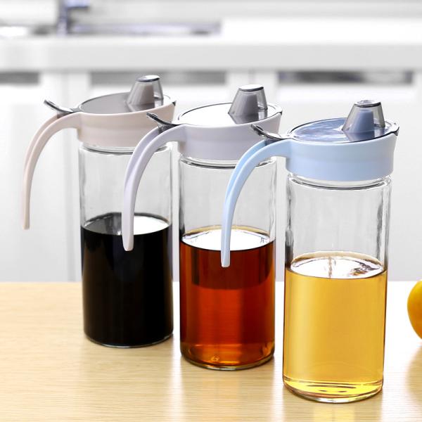 Quality Pot Seasoning Bottle Soy Olive Oil And Vinegar Glass Dispenser for sale
