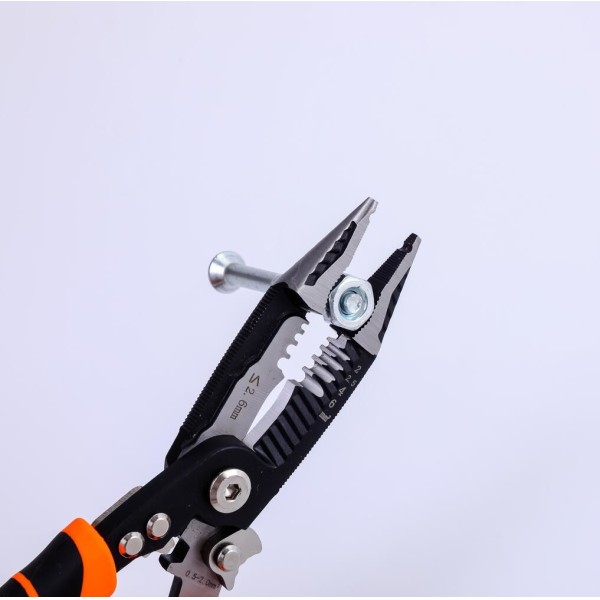 Quality left hand Multifunction Insulated Side Cutters 200mm Wire Stripping Pliers for sale