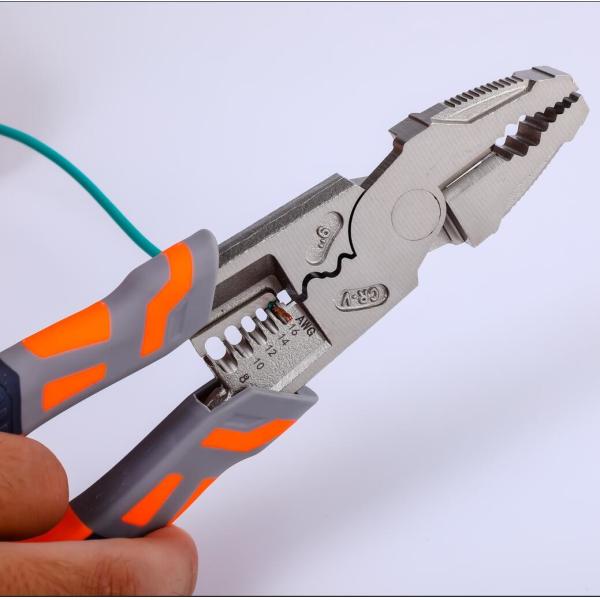 Quality AWG 8 AWG 10 Combination Pliers Labor Saving Wire Stripper Crimper Pliers for sale