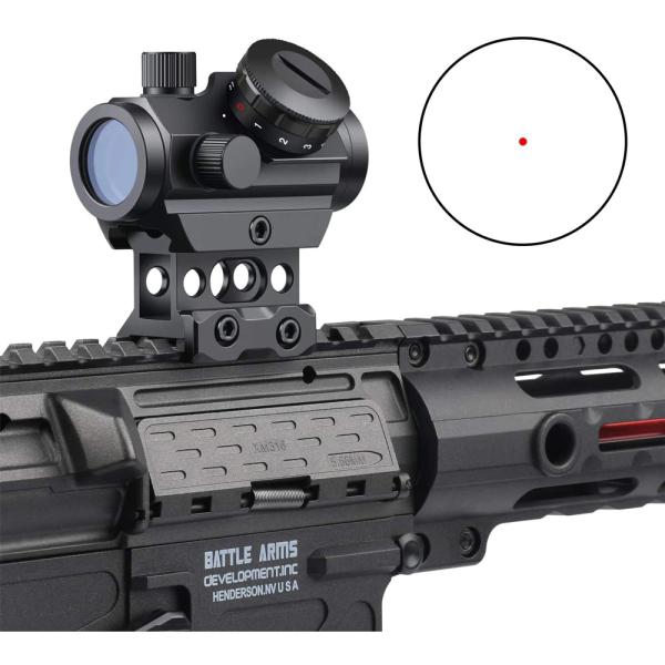 Quality Airsoft Hunting Red Dot Reflex Sight 1x20 With 1'' Riser Mount for sale