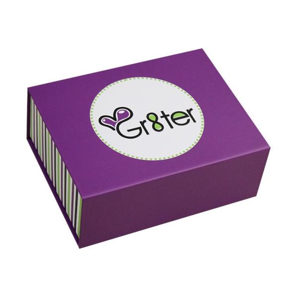 Quality Black Cardboard Folding Box With Magnetic Closure , Foldable Gift Box With CMYK for sale