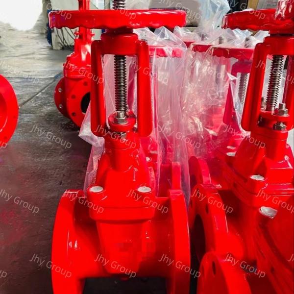 Quality ANSI Rising Stem Gate Valve Ductile Iron Red Resilient Seated Gate Valve for sale