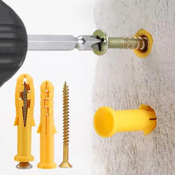 Quality 100 Million Inventory Plastic Insulation Nylon Hollow Wall Anchors 50 Lbs Load Capacity for sale