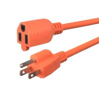 Quality SJWT #12/14/16 AWG extension cable 10A 13A 15A 125V types ground earthing 3pin electric 125v USA power cords for sale