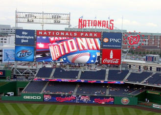 Quality High Definition LED Outdoor Advertising Board Outside LED Screen 6000 To 8000 Cd/Sqm for sale