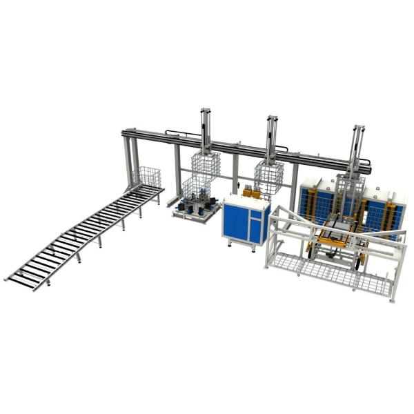 Quality IBC Cage Frame PLC 400KVA Iron Tube Mesh Machine for sale