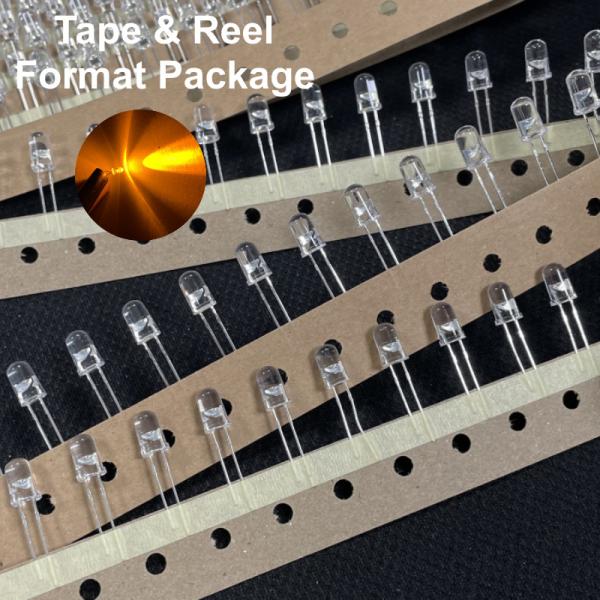 Quality Traffic Yellow Color 595nm 10000mcd - 12000mcd Customized Specification in Tape & Reel Format Package for sale