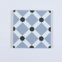 Quality Blue Ceramic Rustic Tile 20x20cm Clay Indoor Floor for sale