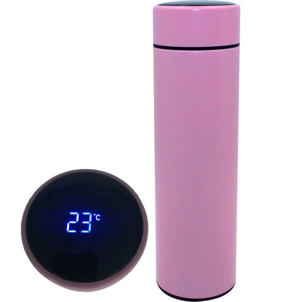 Quality Stainless Steel Double Wall Vacuum Insulated Water Bottle with LED Temperature Display for sale