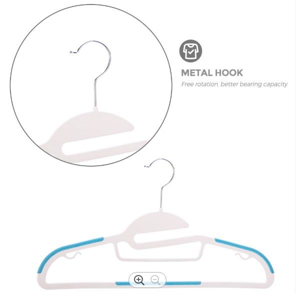 Quality 40.9cm Metal Cloth Hanger , Green Metal Shirt Hangers for sale