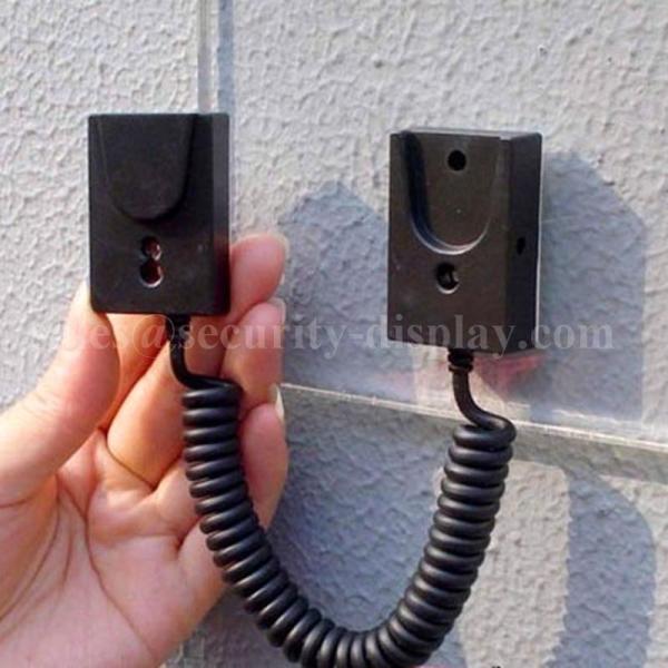 Quality Anti Theft Coiled Cable Leash Tether with Magnets and Double-Sided Tape for sale