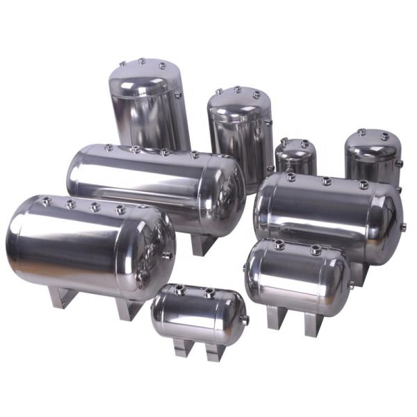Quality Portable Horizontal Stainless Steel Air Storage Tank High Pressure Air Receiver for sale