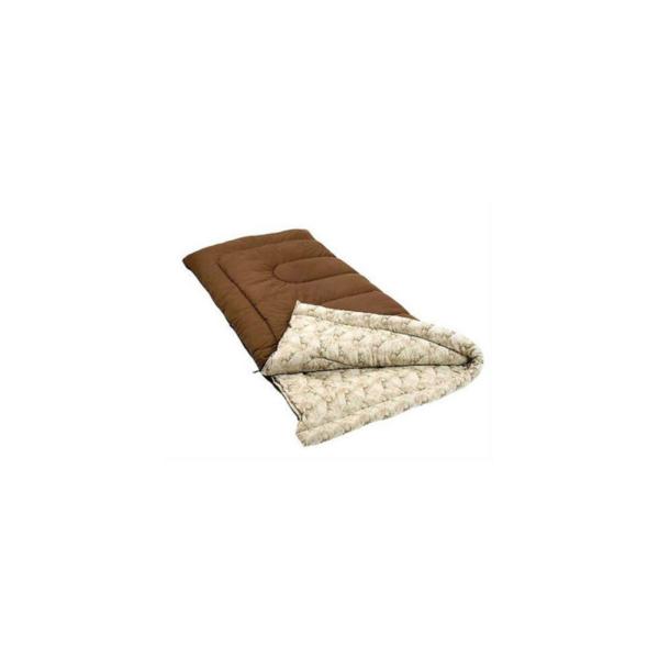 Quality Rectangular Down Mountain Sleeping Bags 100% Cotton Brown Flannel Envelope for sale