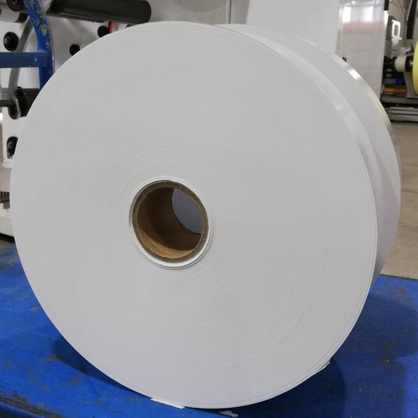 Quality Top Thermal Synthetic Paper Low Temp Label with 80G White Glassine Liner for sale