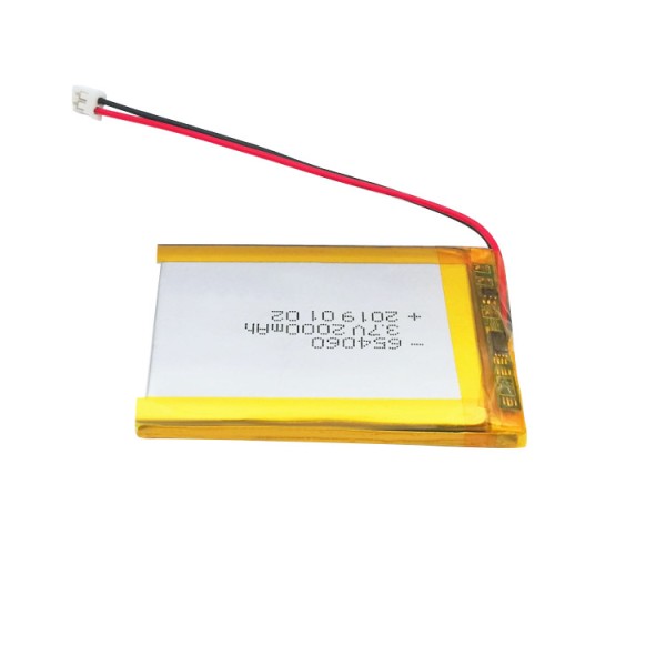 Quality UN38.3 Certified 2000mAh 654060 Li Polymer Battery Pack - High Capacity Lipo Battery for sale