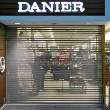 Perforated Steel Security Roller Shutters , polycarbonate transparent Steel