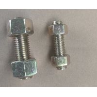 Quality Bichromate Plated Threaded Stud Bolt Hex Nut Washer ASME A193 for sale