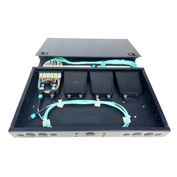 Quality 96 Cores Fiber Optic MPO MTP Patch Panel LC Connector Fiber Patch Panel for sale