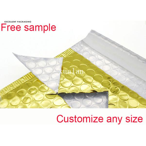 Quality Self Adhesive Tape Padded Shipping Metallic Bubble Mailing Envelopes Custome for sale