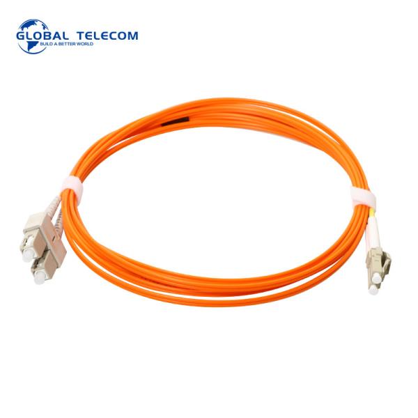 Quality OM4 2 Meters Fiber Optic Patch Cord LC Duplex Multimode 50/125 LC for sale