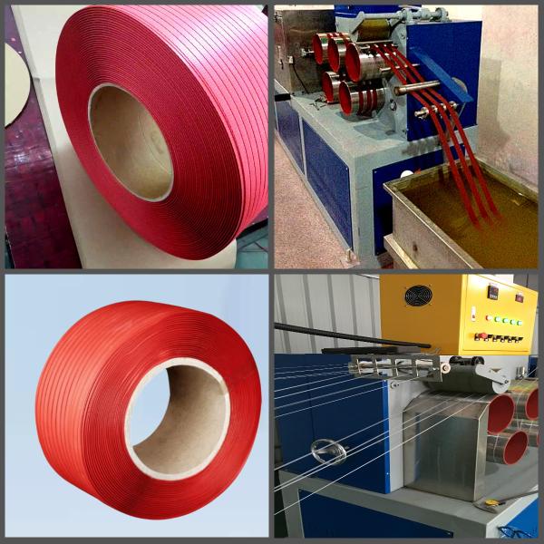 Quality 260kg/H PP Strap Packing Belt Making Machine With Single Screw Extruder High for sale