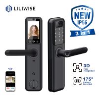 Quality HD Camera Cat Eye Tuya APP Digital Door Lock With Screen for sale