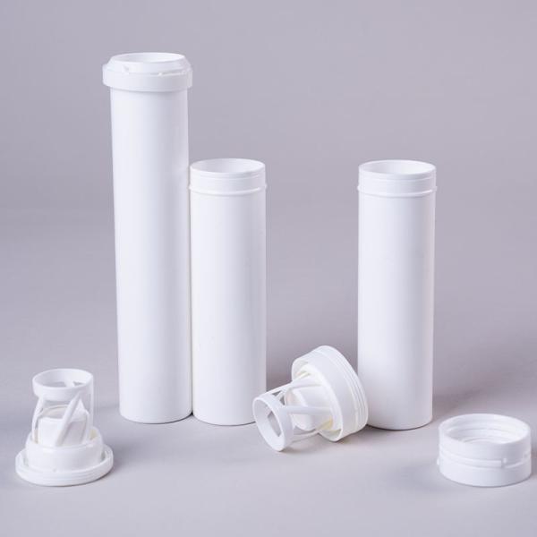 Quality OEM Effervescent Tablet Container White Straight Print Custom Tube with for sale