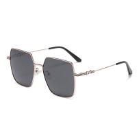 China UV400 Protection Metal Frame Sunglasses Gradient Lens For Women factory