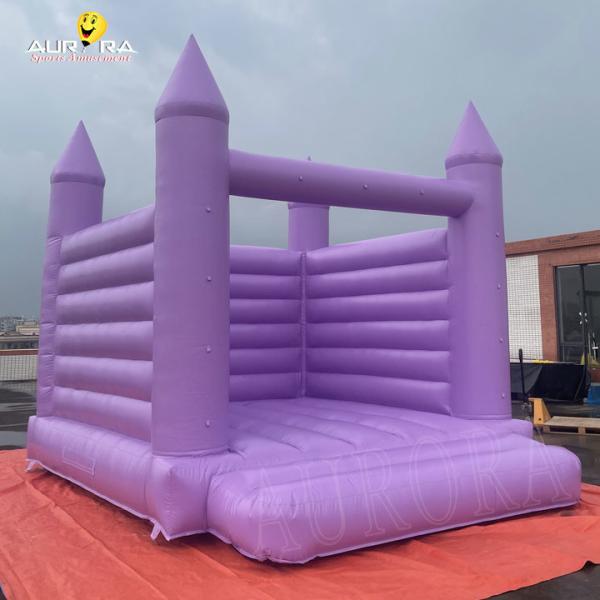 Quality Inflatable Purple Bouncy Castle Custom Jumping Bouncer For Wedding for sale