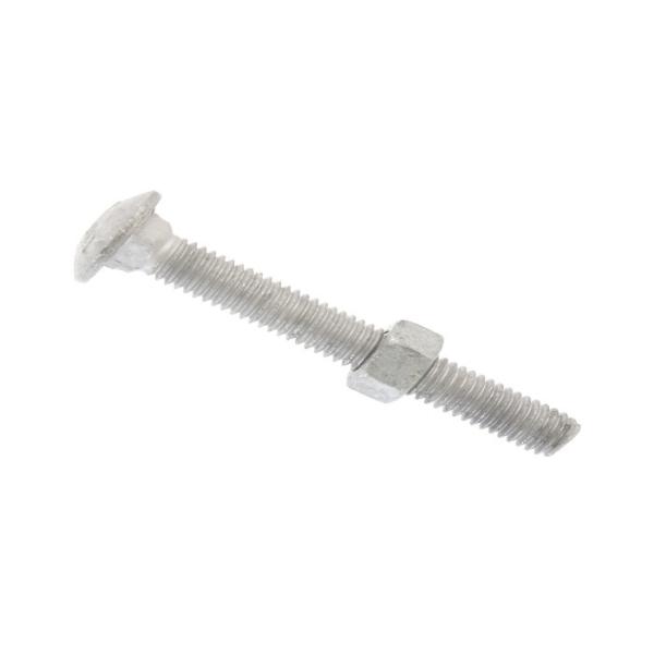 Quality Galvanized Steel Carriage Bolt And Nut 3/8" X 3" For Chain Link Fencing for sale