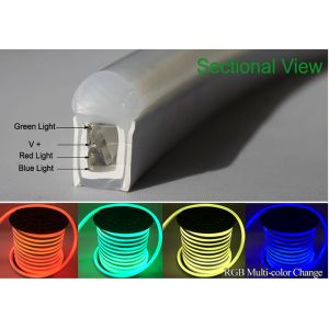Quality Energy RGB LED Neon Flex with SMD5050 Tri chip LEDs and PWM Controller for for sale