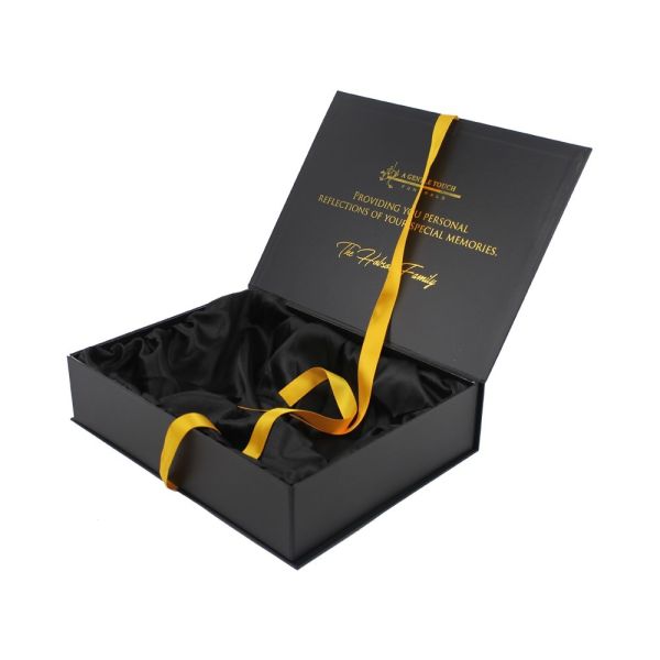 Quality Matte Black Hair Extension Packaging Box Customizable Hair Bundle Box Packaging for sale