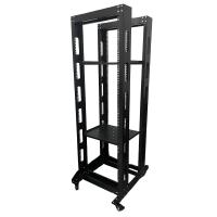 Quality 6U Heavy Duty 4 Post Open Frame Server Rack for CCTV and Outdoor Network for sale