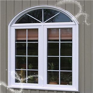 Quality Customized Arched UPVC Casement Window With Thermal Insulation Wind Load for sale