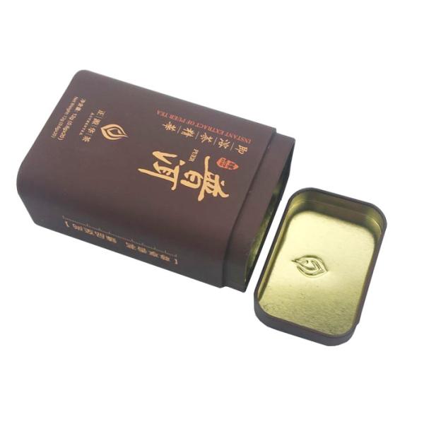Quality Recycled 12g Tin Plate Tea Gift Box With Lid for sale