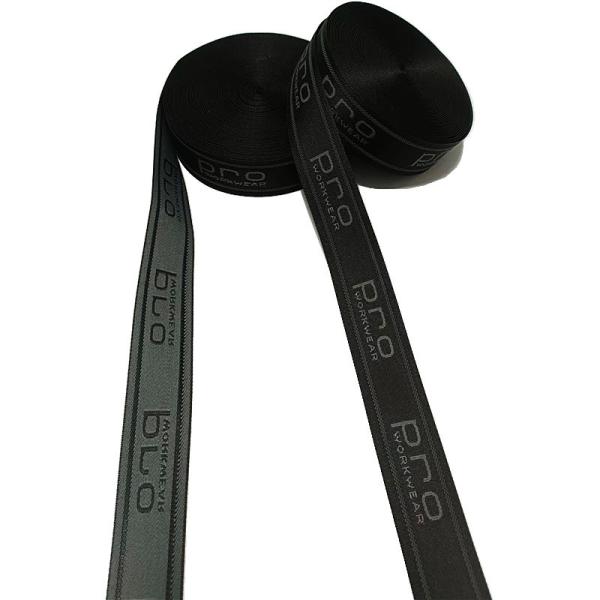 Quality Custom Rubber Non Slip Polyester Jacquard Webbing For Cloth for sale