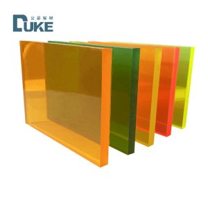 Quality Fluorescent Cast Acrylic Sheet PMMA Panel for Custom LED Light Box Advertising Signs for sale