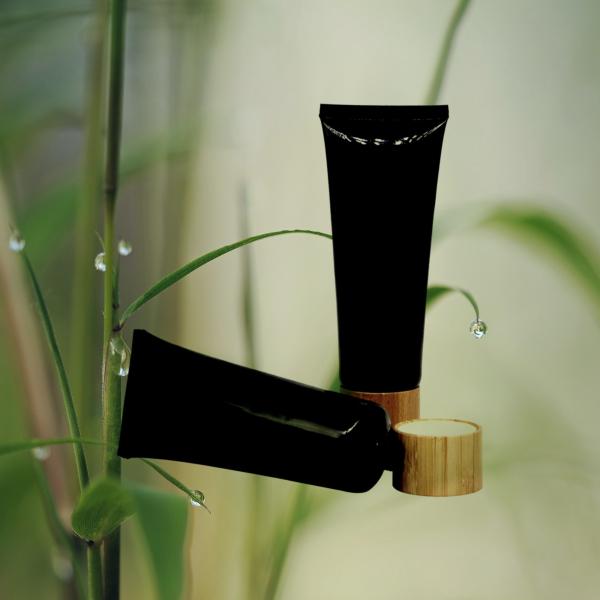 Quality Bamboo Lid Cosmetic Squeeze Tube 150ml for sale