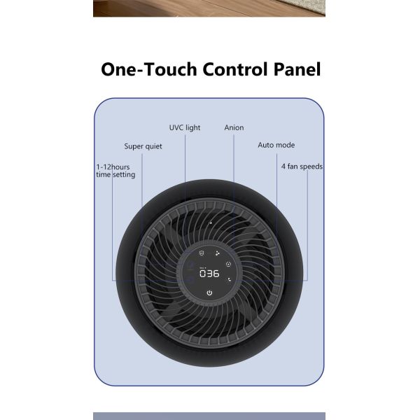 Quality Portable Smart Hepa 13 Air Purifier Smoke Eater 600 Sq Ft Custom for sale