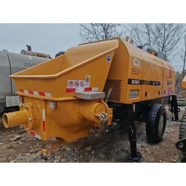 Quality 2012 Sany Used 6013 Trailer Pump ，Old Concrete Pump Tow Behind for sale