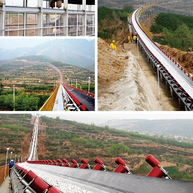 Quality Long Distance Overland Belt Conveyor Curved Bulk Material Handling Conveyor for sale