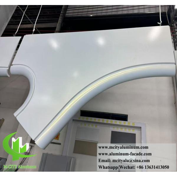 Quality Double Curved Shape Aluminum Cladding Panels with Powder Coated Finish and for sale