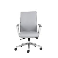 Quality 3.2mm 360d PU Leather Revolving Chair Middle Back For Conference for sale