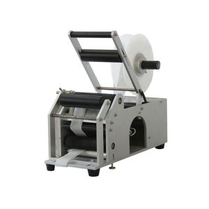 Quality Semi Automatic Round Bottle Sticker Labeling Machine 40 Bottles / Min for sale