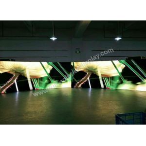 Quality Inner arc outer curved outdoor LED video wall screen , stage background screen for sale
