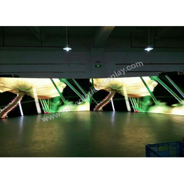 Quality Inner arc outer curved outdoor LED video wall screen , stage background screen for sale