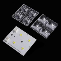 Quality 50×50mm 30° Optical PC LED Lens for SMD 5050 High Bay Light High Efficiency for sale